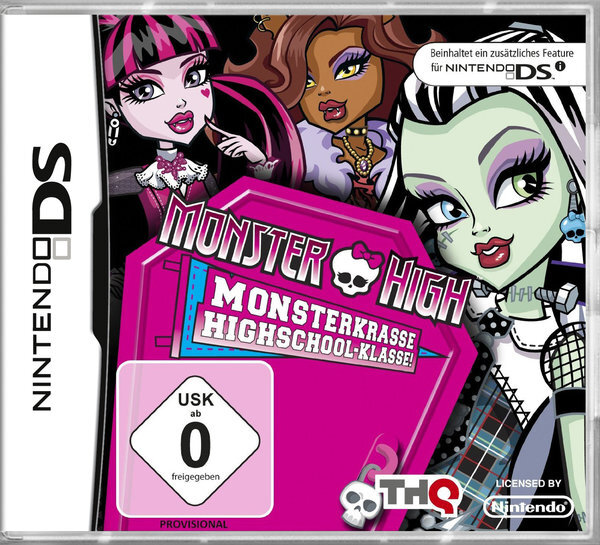 Monster High-Die MonsterkrasseHighschool Klasse/Nintendo DS+Handbuch ...