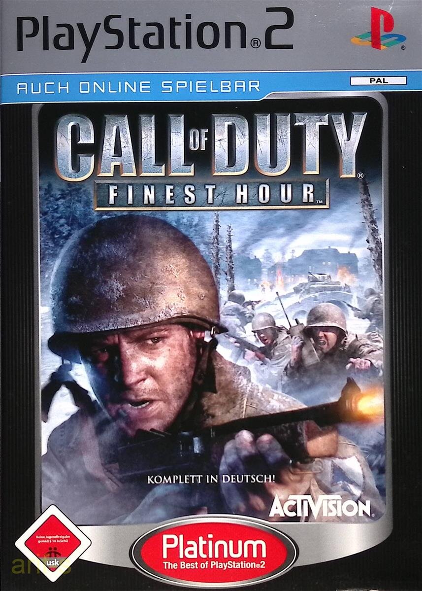 Call of Duty - Finest Hour / Platinum / Playstation 2 / PS2 + Handbuc ...